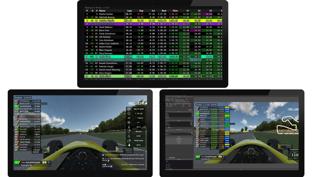 iRacing Live Timing, Live HUD & Live Streamer apps - SDK Gaming