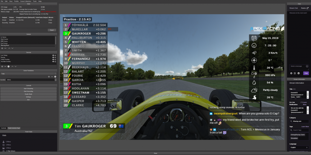 iRacing Live Timing, Live HUD and Live Streamer app - Annual or Monthly ...