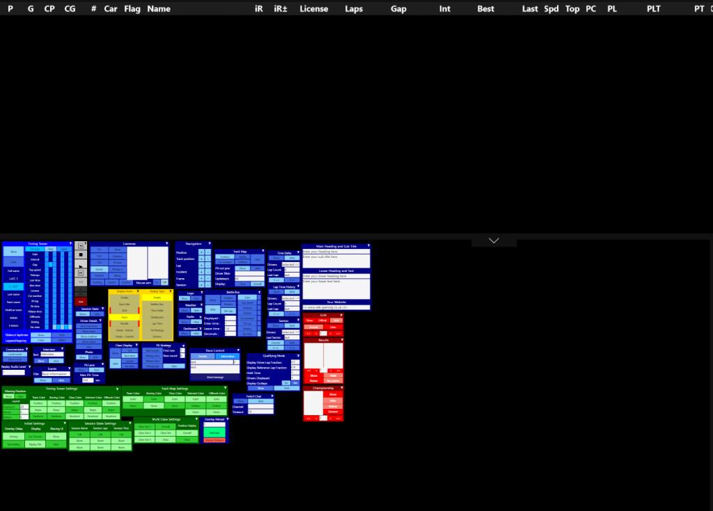 iRacing Live Timing - 9.3.8.2 - Massive improvements to Remote Control ...