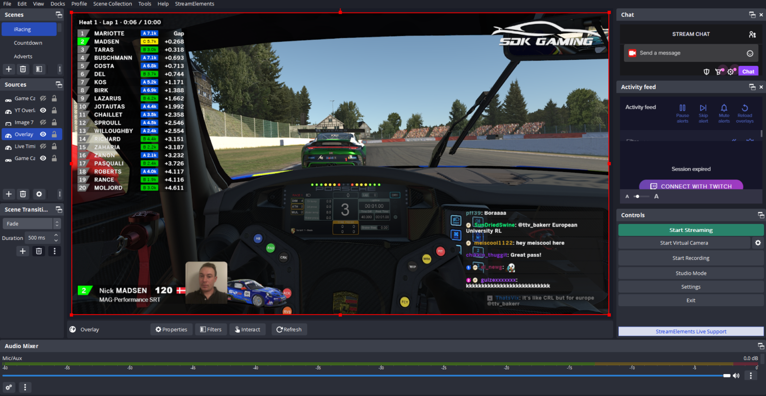 iRacing Overlays, live timing, live streaming and much more