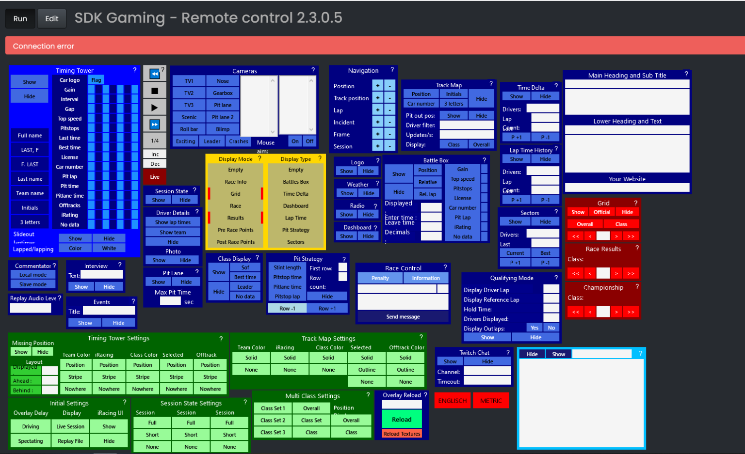Remote Control Web App - SDK Gaming